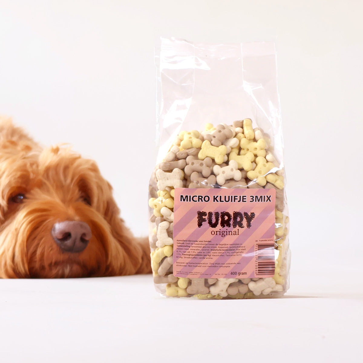 Furry Original Micro-Kluifje Vanille voor honden - Furry Original