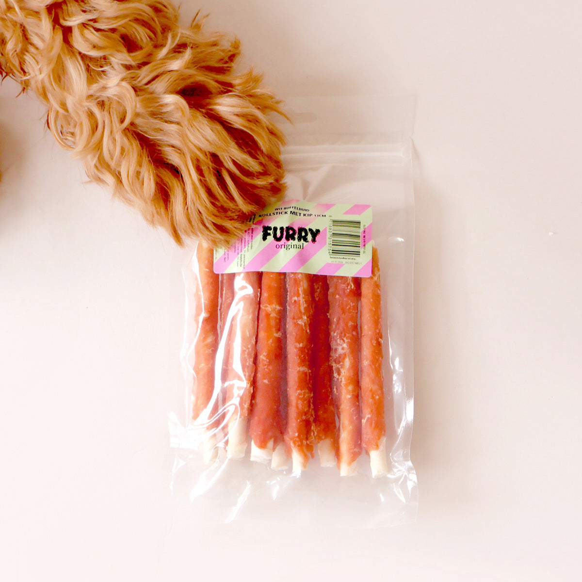 Furry Original Rollstick Kip voor honden - Furry Original